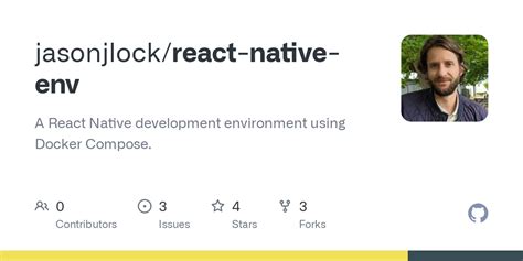 Github Jasonjlock React Native Env A React Native Development Environment Using Docker Compose