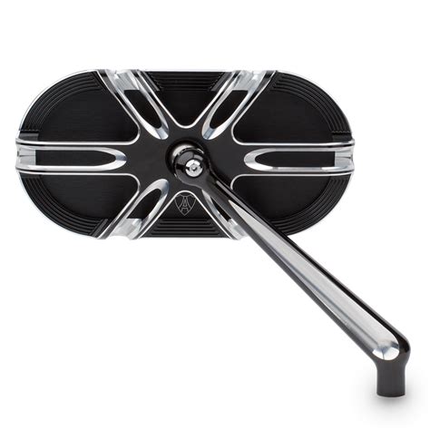 Arlen Ness Deep Cut Mirror Left Black For H D And Metric At Thunderbike Shop