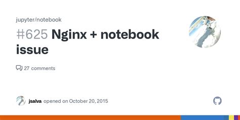 Nginx Notebook Issue Issue Jupyter Notebook Github