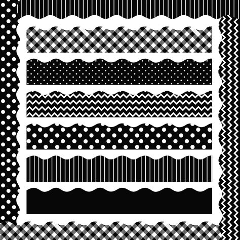 Zzuu236 Ft Classroom Border For Bulletin Board Colorful Scalloped Bulletin Board Trim For