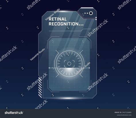 Hud Retinal Recognition Biometric Id Scan Stock Vector Royalty Free 2437155895 Shutterstock