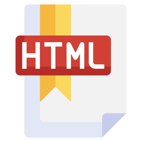 HTML File Generic Color Fill Icon