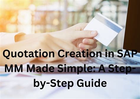 Quotation Creation In Sap Mm Made Simple A Step By Step Guide By Mukeshkblog Medium