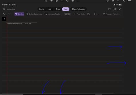Restrict The Width And Height Of Page Ronenote