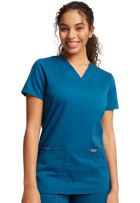 Womens 3 Pocket V Neck Scrub Top The Scrub Store