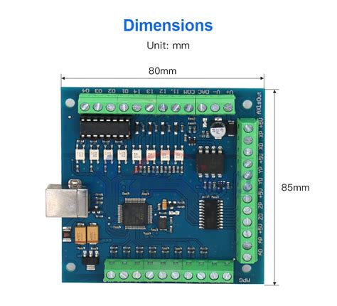 Aubalasti CNC USB MACH Breakout Board Khz Axis Interface Driver Wavetopsign