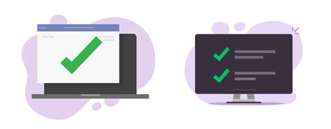 Premium Vector Checklist List Online Task Finished Completed Icon Vector Illustrated On Laptop