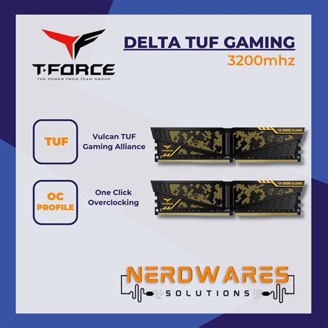 Teamgroup T Force Vulcan TUF Gaming Alliance DDR Mhz Mhz RAM Gaming Memory Shopee