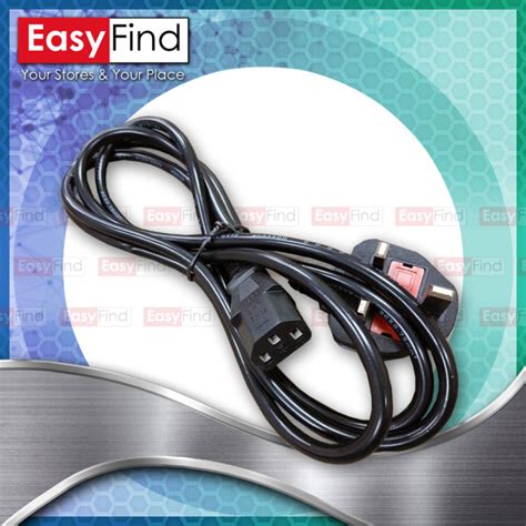 1 5M Power Cord Monitor Power Cord PC Power Cord Malaysia 3 Pin Power Cable Lazada
