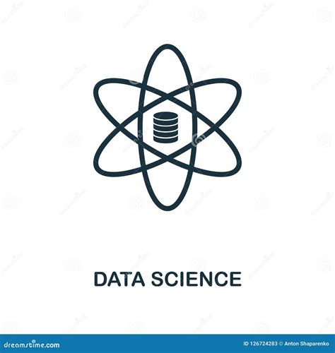 Data Science Icon Monochrome Style Design From Big Data Icon Collection Ui Pixel Perfect