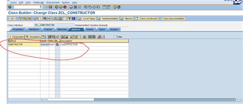 SAP TECH Global Class Creation Of Constructor