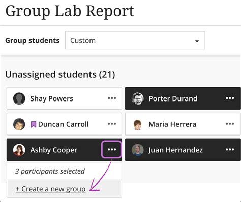 Create Group Assignments