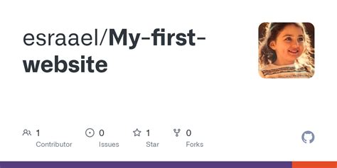 Github Esraael My First Website