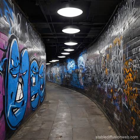 Distorted German Expressionism Corridor Stable Diffusion Online