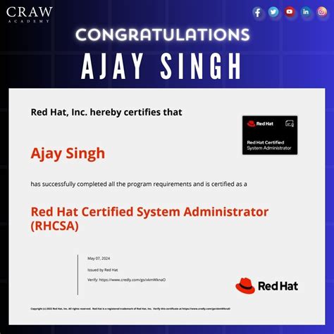 Craw Security On Linkedin Crawsec Cyberseurity Redhat Redhatcertification Rhcsa Rhce Rhel…