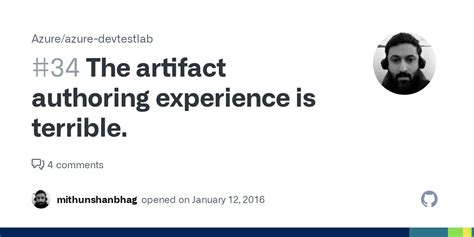 the artifact authoring experience is terrible · issue 34 · azure