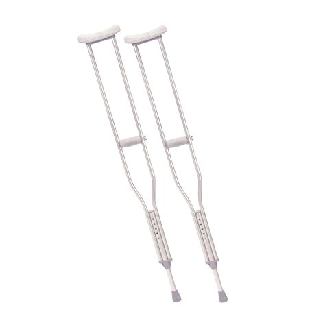 Drive Medical Walking Crutches With Underarm Pad And Handgrip Tall