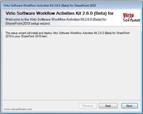 Installing Virto Sharepoint Workflow Activities Kit For Sharepoint 2010 Virtosoftware Guides
