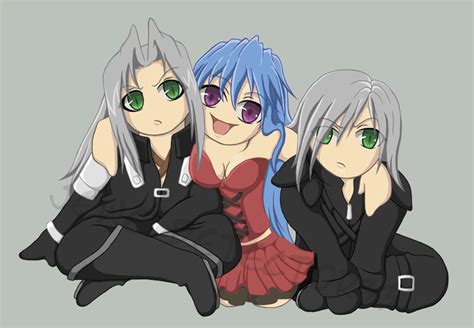 Sephy Kadaj And Eirina By Twilight Deviant On Deviantart
