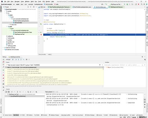 intellij idea debug point not hitting in the restcontroller in spring boot test stack overflow