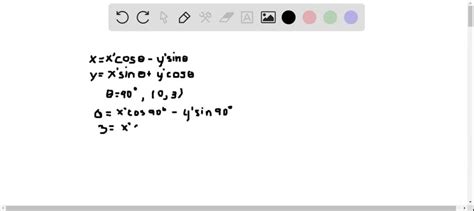 Solved In Exercises 1 And 2 The X Y Coordinate System Has Been Rotated θdegrees From The X