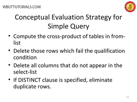 Query Processing And Optimization Ppt