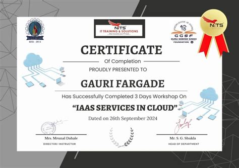 Gauri Fargade On Linkedin Cloudcomputing Iaas Cloudtechnology Itinfrastructure Techskills