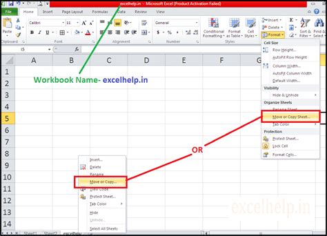 Move Or Copy Sheet In Excel Excel Help