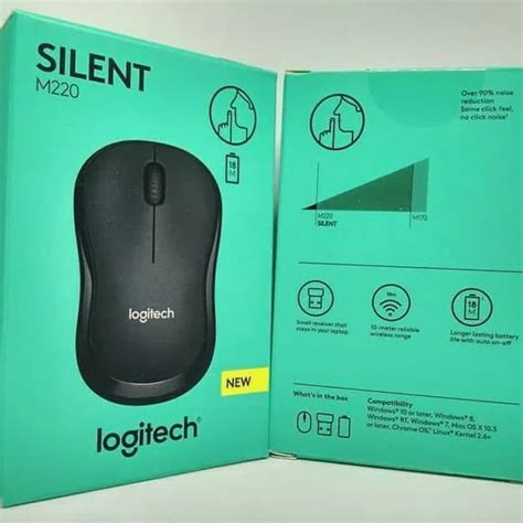 Jual Logitech M Silent Original Wireless Mouse Silent Click Shopee Indonesia