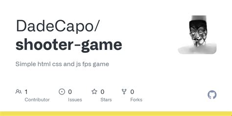 GitHub DadeCapo Shooter Game Simple Html Css And Js Fps Game