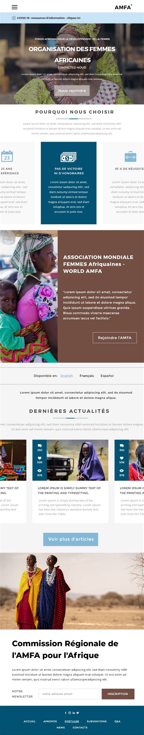 Template Site Web Association Webdevsurmesure