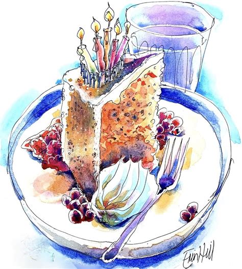 Sketch Your Own Cards 5 Cakes Cookies And Coffee — Erin Hill Sketching
