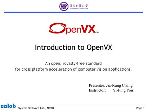 Introduction To Openvx Pdf Computer Software And Applications