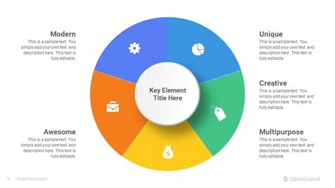 Pie Charts Circle Infographics PowerPoint Template Designs SlideGrand