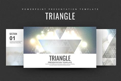 Triangle PowerPoint Template TemplateMonster