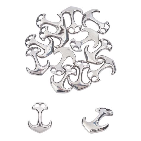 Buy Unicraftale 12pcs 31mm 304 Stainless Steel Anchor Hook Clasps Cord