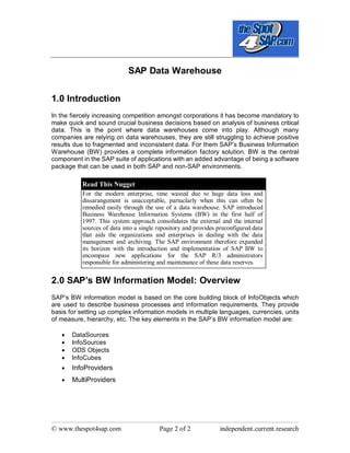 Sap Business Warehouse V1 PDF