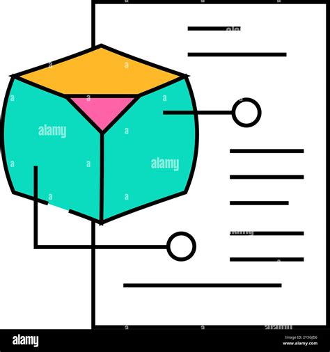 Modeling Data Science Icon Color Illustration Stock Vector Image And Art