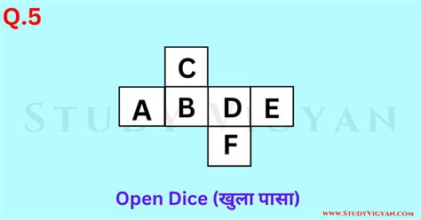 Open Dice Reasoning Questions And Answers With Pdf In Hindi Best Tricks