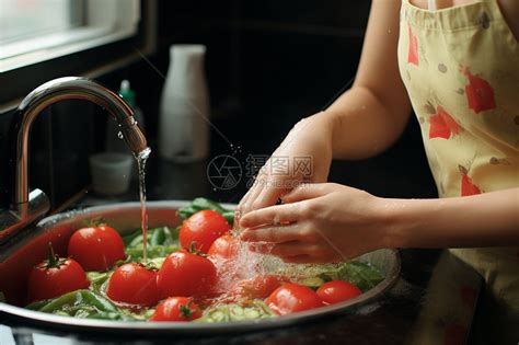 清洗蔬菜的人高清图片下载 正版图片600464111 摄图网