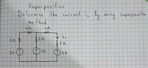 solved superpositiondetermine the current ix by using