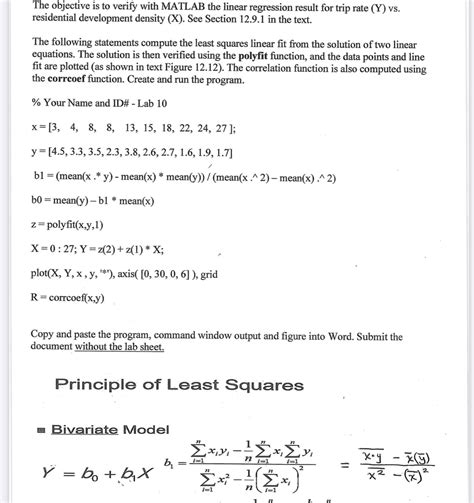 Solved The Objective Is To Verify With Matlab The Linear