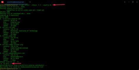 How To Find Best Ubuntu Apt Repository Mirror Ostechnix