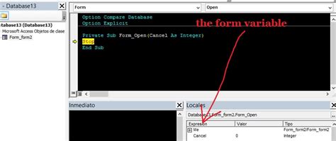 how to reference a control on tab control from the main form access