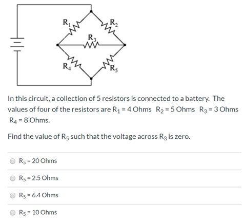 Solved VA In This Circuit A Collection Of 5 Resistors Is Chegg Com