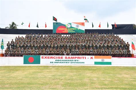 Indo Bangladesh Bilateral Exercise “ex Sampriti X” Concludes At Jashore Bangladesh