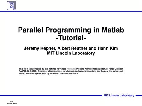 Ppt Parallel Programming In Matlab Tutorial Powerpoint Presentation Id8906686