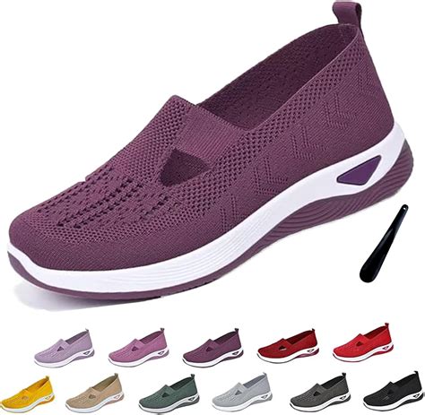 Orthowalkway Womens Shoes Womens Woven Orthopedic Breathable Soft
