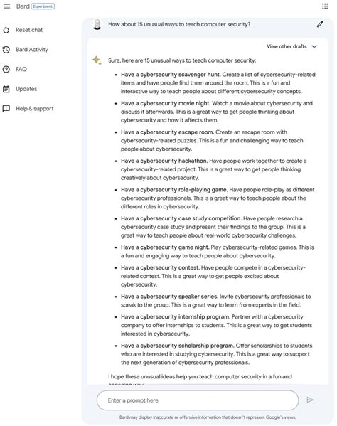 Add An AI Chatbot Like Google Bard To Your Brainstorming Process