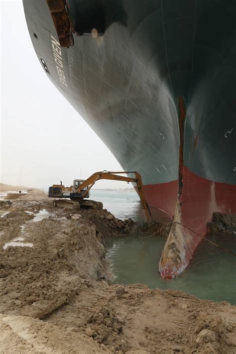 Suez Canal Traffic Suspended As Efforts Continue To